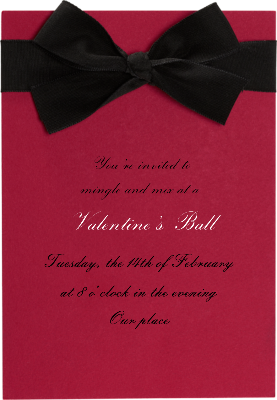 Design Custom Valentine's Day Party Invitations with RSVP Tracking